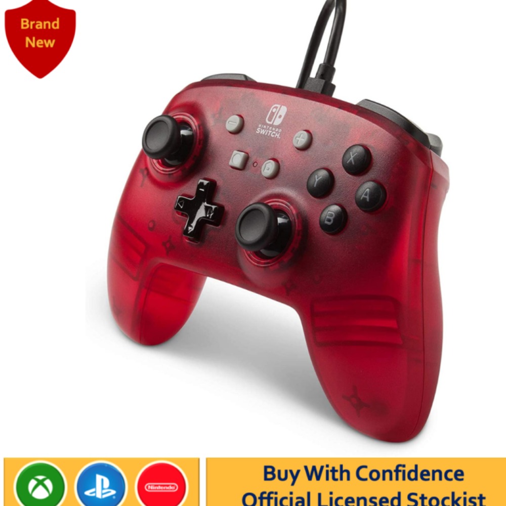New PowerA Enhanced Wired Controller For Nintendo Switch – Red Frost ...
